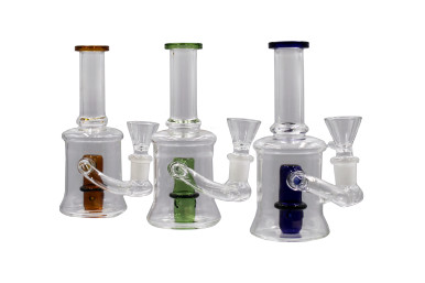 6" Barrel Shape Mini Water Pipe w/ Arm Joint
