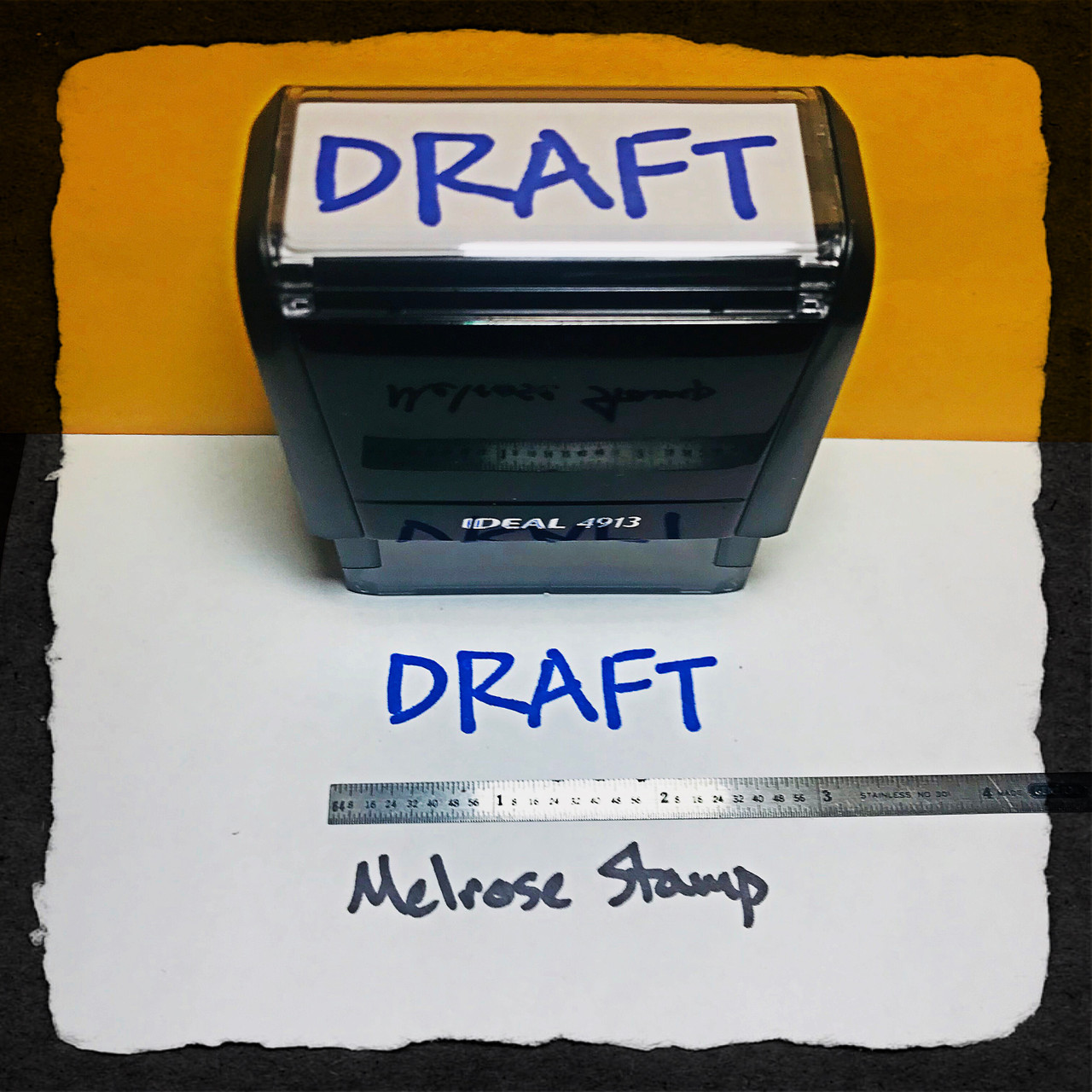 DRAFT Rubber Stamp for office use self-inking - Melrose Stamp Company