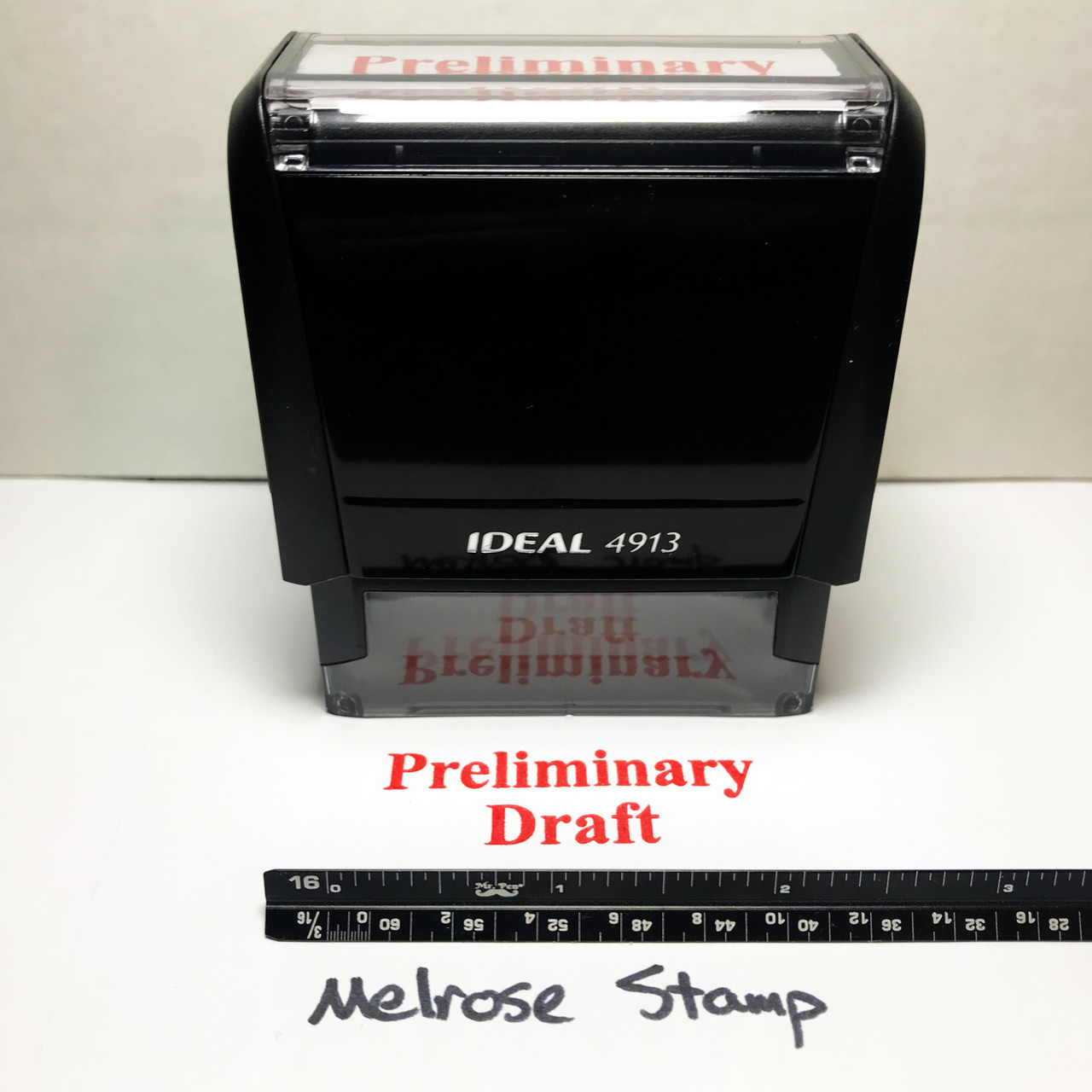 PRELIMINARY DRAFT Rubber Stamp for office use self-inking - Melrose ...