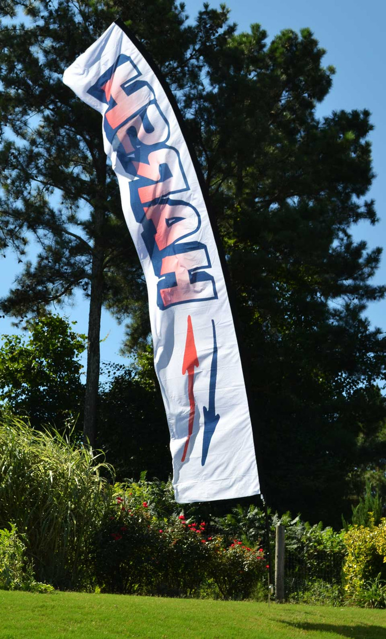 Banner Flag 8' - Make Your Business Stand Out | Express-Impress