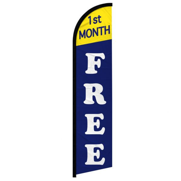 1st Month Free - Banner Flag
