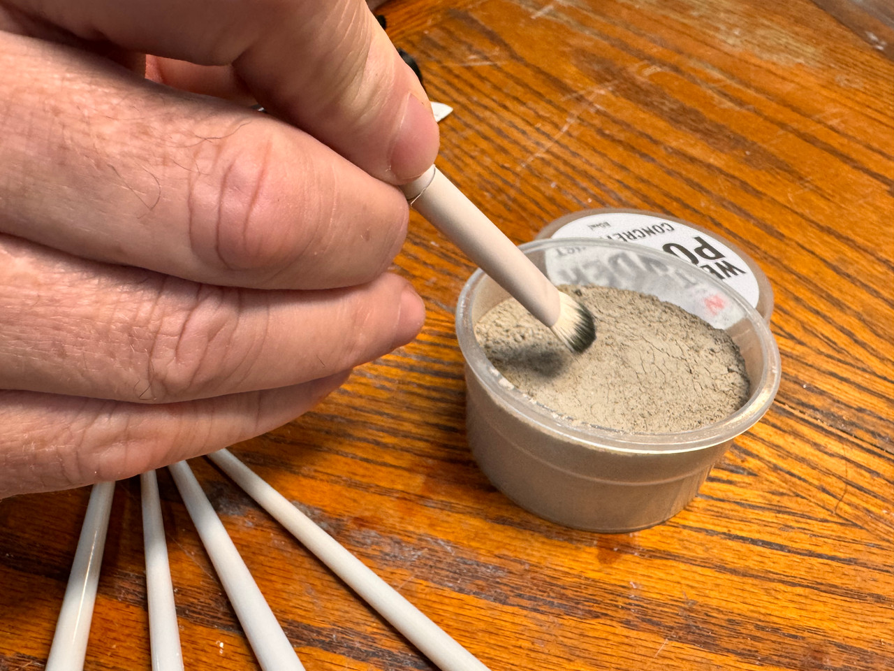 Weathering Powder Brush Set – 5 Precision Brushes for Model Detailing ...