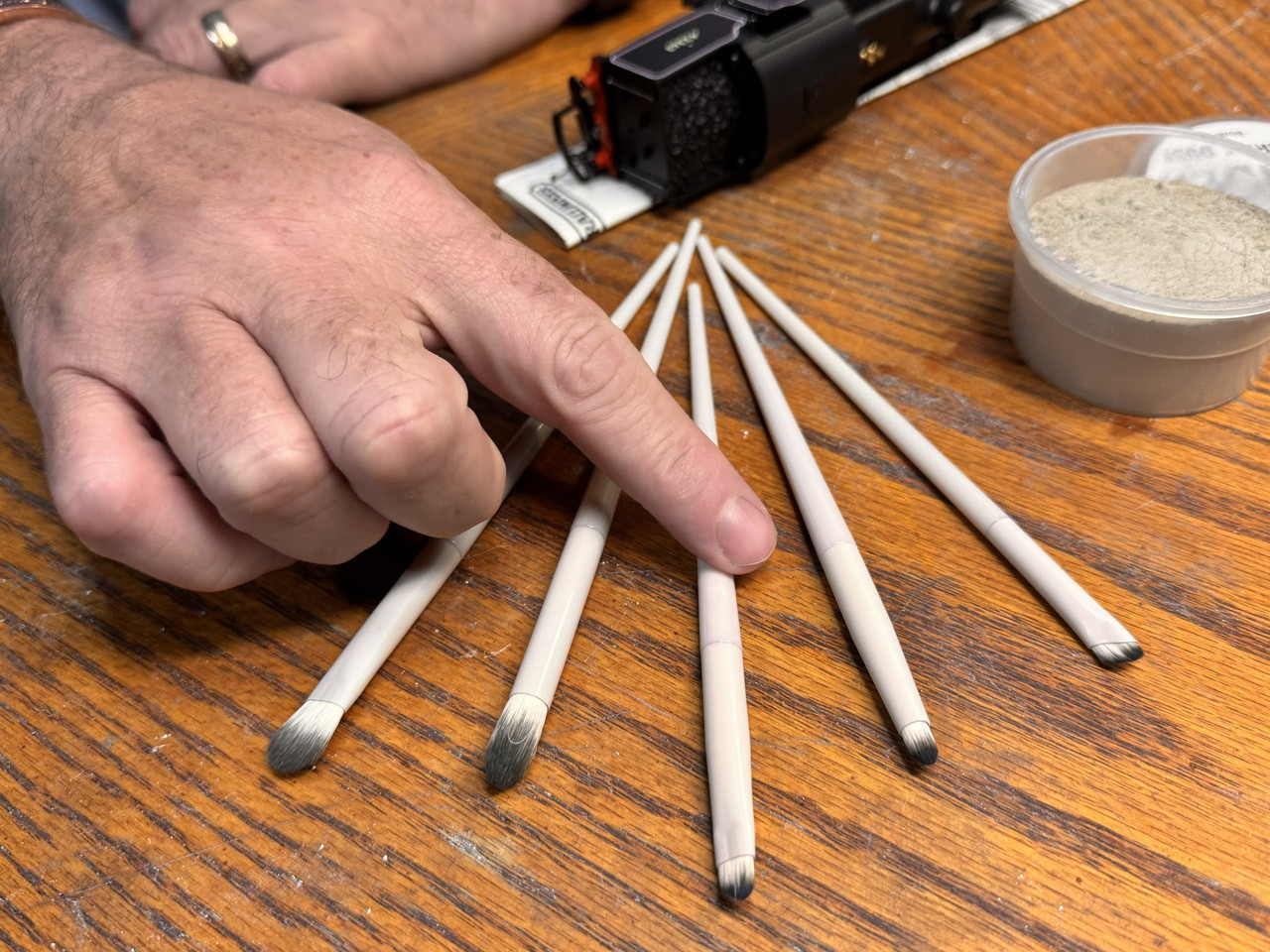 Weathering Powder Brush Set – 5 Precision Brushes for Model Detailing ...