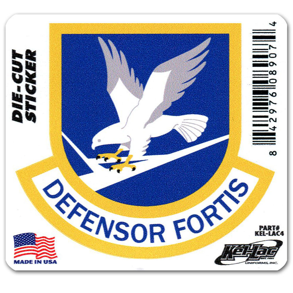 Security Forces Defensor Fortis Die-Cut Sticker - Kel-Lac Uniforms, Inc.