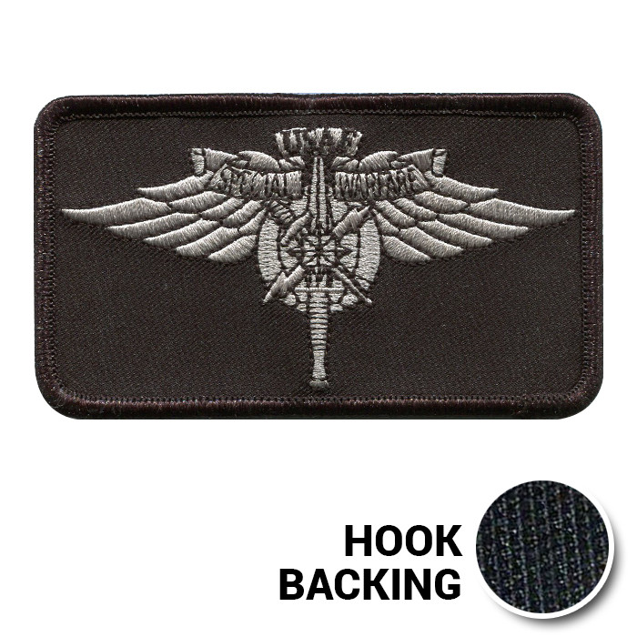 AFSPECWAR Patch - Black (w/ Hook Back) - Kel-Lac Uniforms, Inc.
