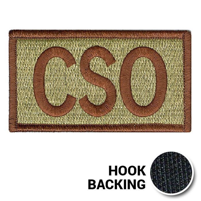 Embroidered Duty Identifier Tab - CSO - OCP, Bagby + Spice Brown Border ...