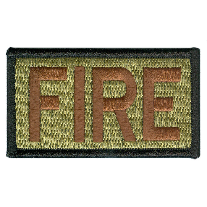 FIRE Duty Identifier Tab - USAF OCP, Black Border | Kel-Lac