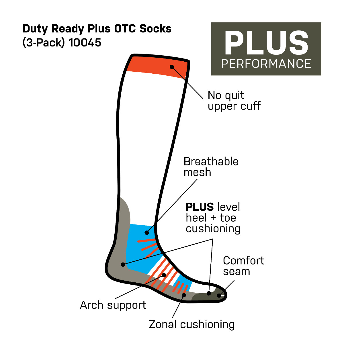 5.11 Level 1 Tactical Boot Sock | Kel-Lac
