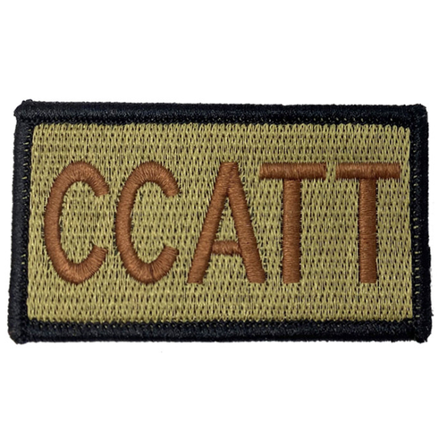 Embroidered Duty Identifier Tab - CCATT - OCP, Bagby + Black Border (w ...