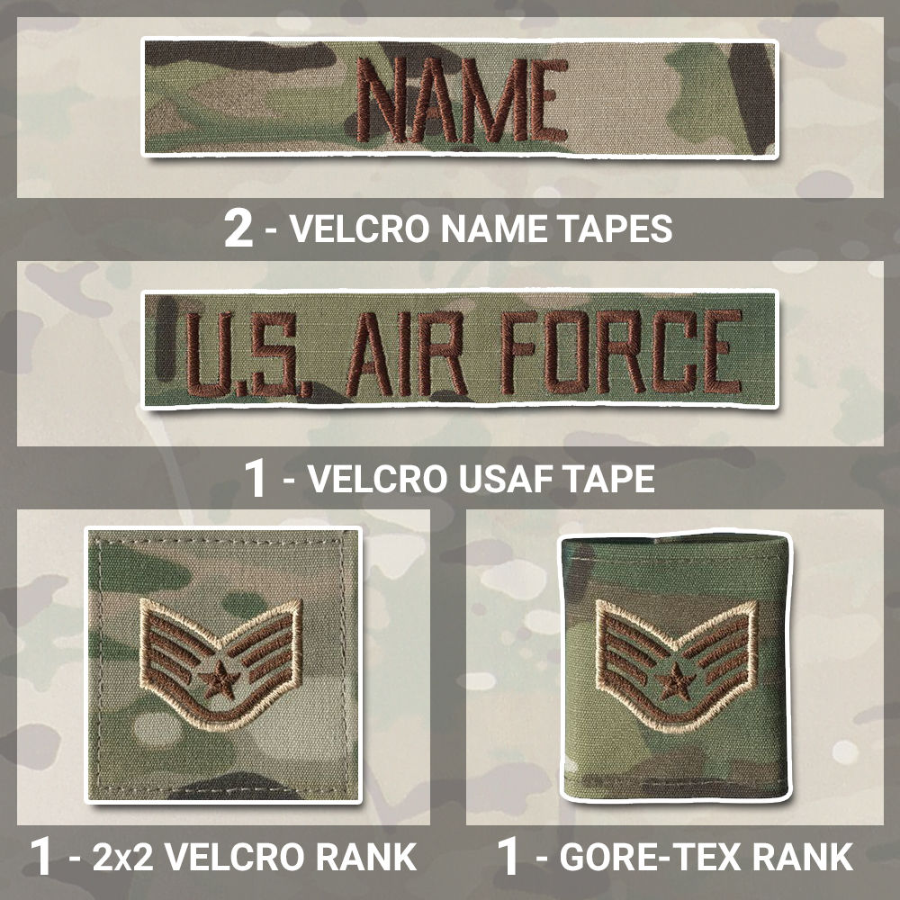 Multicam OCP Enlisted Bundle - Ranks, Name & Branch Tapes | Kel-Lac