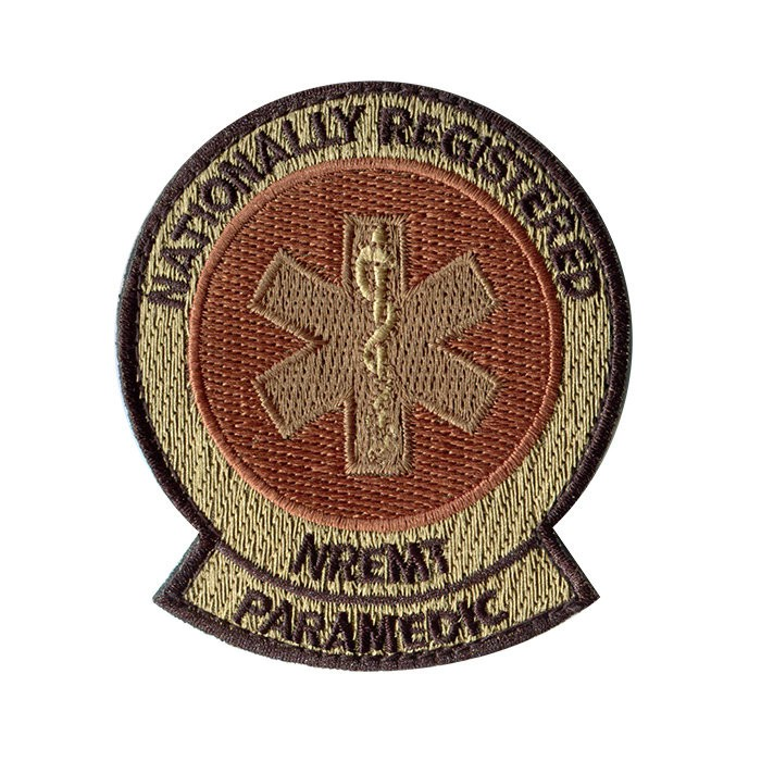 NREMT Paramedic Patch, Embroidered - OCP (w/ Hook Back) - Kel-Lac ...