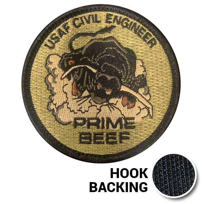 Prime Beef Patch, Embroidered - OCP (w/ Hook Back) - Kel-Lac Uniforms, Inc.