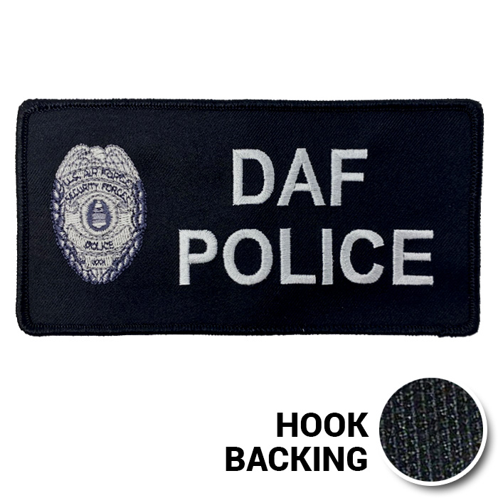 6" x 3" ID Panel - DAF - Hook Backing | Kel-Lac