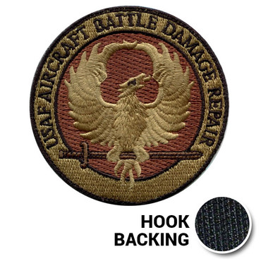 USAF Aircraft Battle Damage Repair Patch, Embroidered - OCP (w/ Hook ...