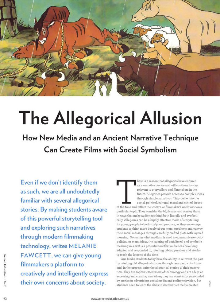 The Allegorical Allusion: How New Media and an Ancient Narrative ...