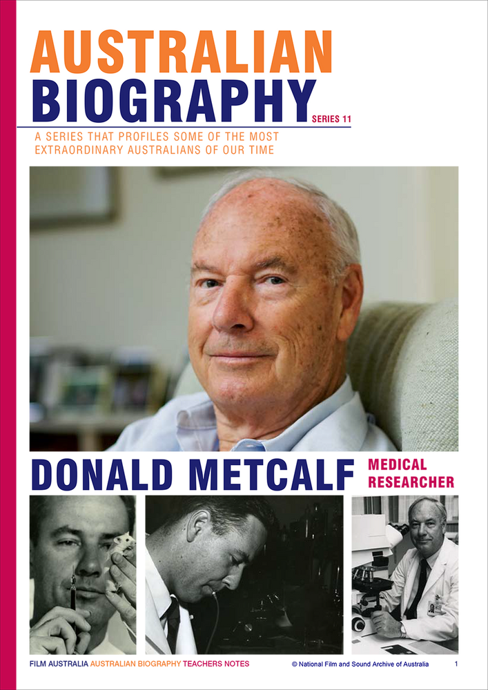 Australian Biography Series - Donald Metcalf (Study Guide) - The ...