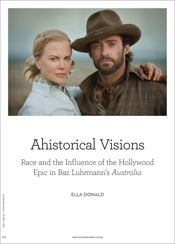 Ahistorical Visions: Race and the Influence of the Hollywood Epic in ...