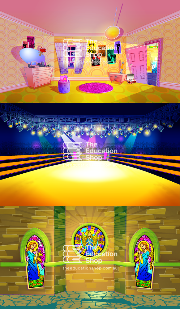 Musical Backdrop Artwork: Hairspray - The Education Shop