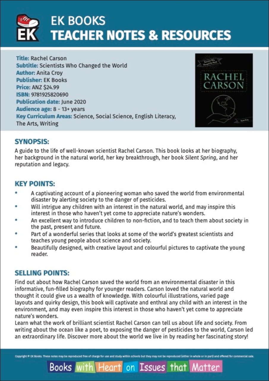 Scientists Who Changed The World: Rachel Carson (Teacher Notes) - The ...