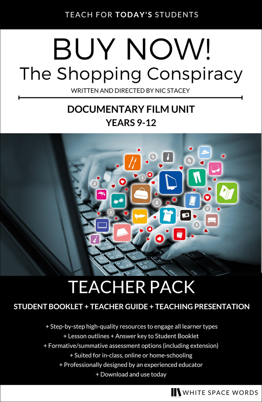 Buy Now! The Shopping Conspiracy (Teacher Pack) - The Education Shop