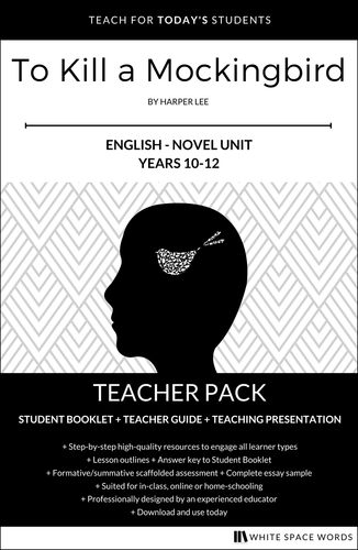 To Kill a Mockingbird (Novel) (Teacher Pack) - The Education Shop