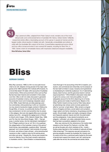 NFSA Restores Collection: 'Bliss' - The Education Shop