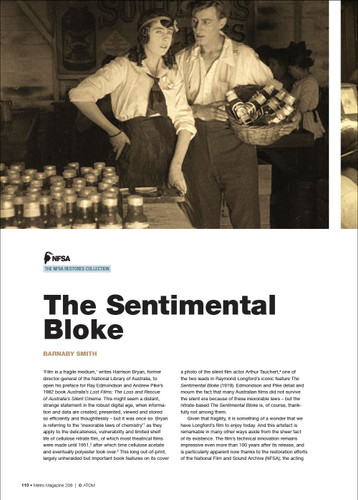 The NFSA Restores Collection: 'The Sentimental Bloke' - The Education Shop