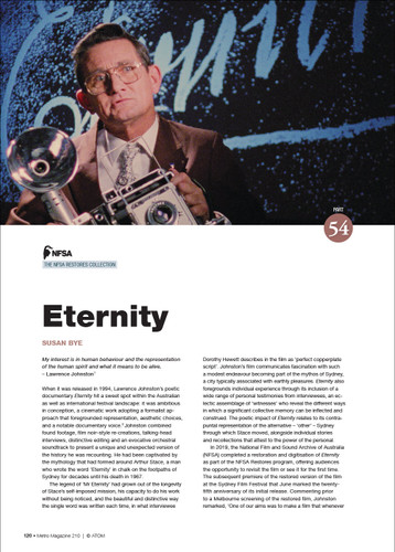 The NFSA Restores Collection: 'Eternity' - The Education Shop