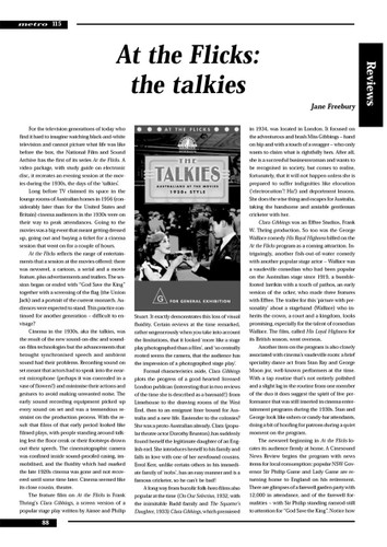 At the Flicks: The Talkies' - The Education Shop