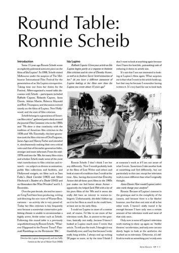 Round Table: Ronnie Scheib - The Education Shop