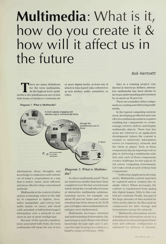 Multimedia: What Is It, How Do You Create It and How Will It Affect Us ...