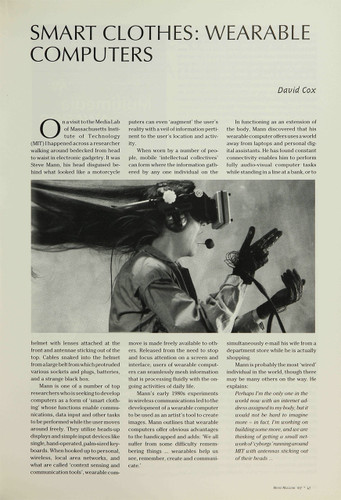 Smart Clothes: Wearable Computers - The Education Shop