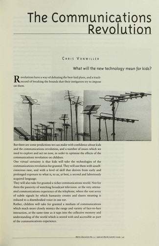 The Communications Revolution - The Education Shop