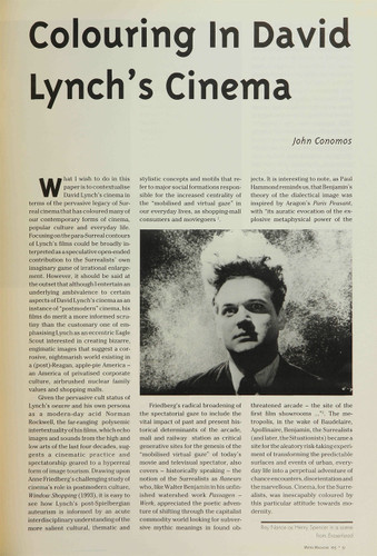 Colouring in David Lynch's Cinema - The Education Shop