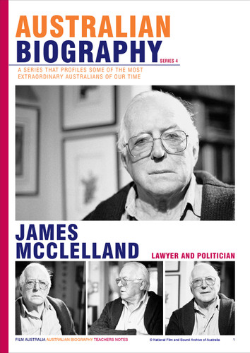 Australian Biography Series - James McClelland (Study Guide) - The ...