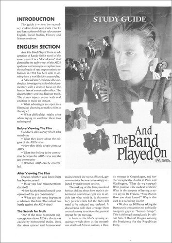 And the Band Played On (ATOM Study Guide) - The Education Shop