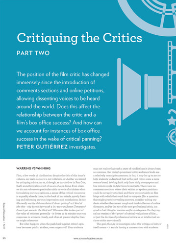 Critiquing the Critics: Part Two - The Education Shop