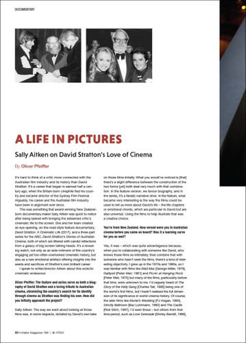 A Life in Pictures: Sally Aitken on David Stratton's Love of Cinema ...