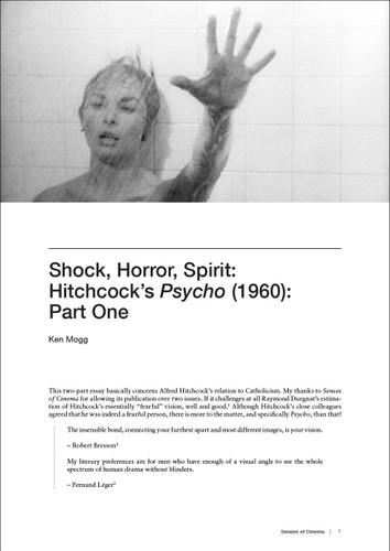 Shock, Horror, Spirit: Hitchcock's 'Psycho' (1960): Part One - The ...
