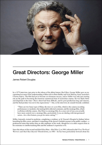 Great Directors: George Miller - The Education Shop