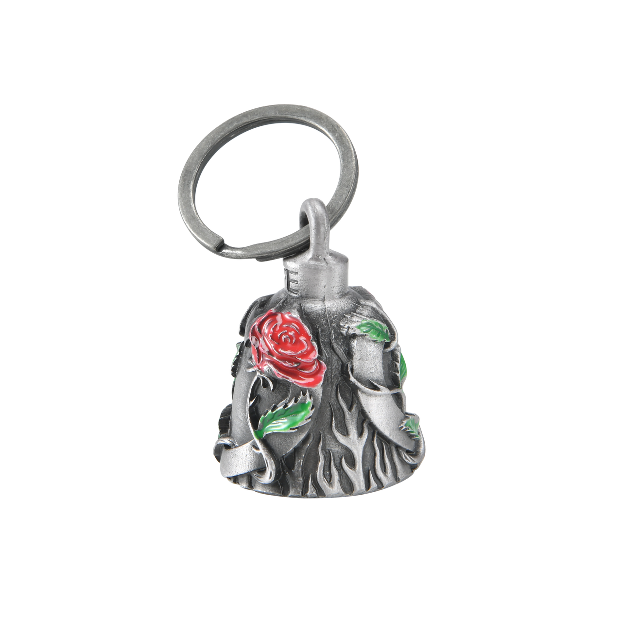 Heart with Red Rose Vine Motorcycle Bell | Biker Kingman AZ Route 66