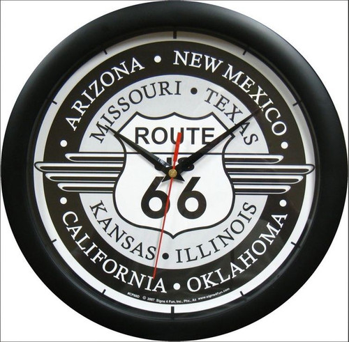 Route 66 Wall Clock | Kingman AZ Motorcycle Gear