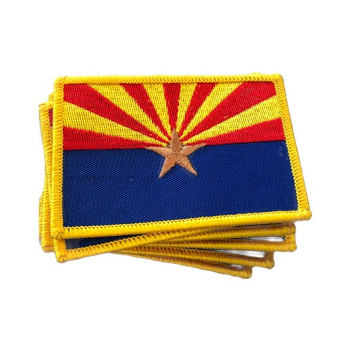 Arizona State Shape Patch | Motorcycle Biker Route 66 Kingman AZ