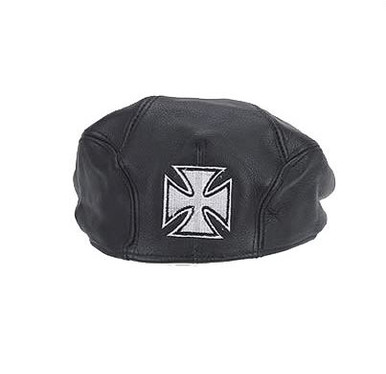 Leather Cap With Chopper Emblem | Kingman AZ Route 66 Motorcycle