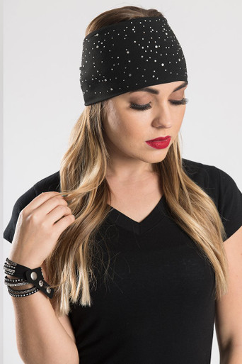 Starry Night Headband with Bling Gemstones | Motorcycle Biker Kingman ...