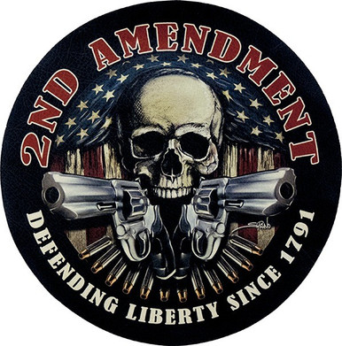 2nd Amendment Leather Patch | Motorcycle Biker Kingman AZ Route 66