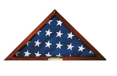 Triangle Flag Display Case | Motorcycle Bikers Kingman AZ Route 66