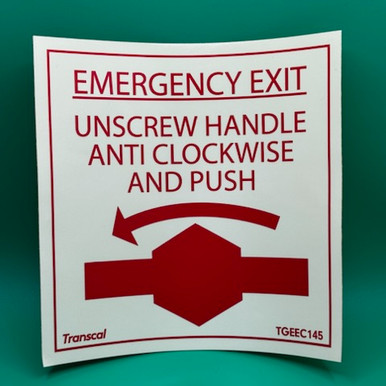 Decal Emergency Exit