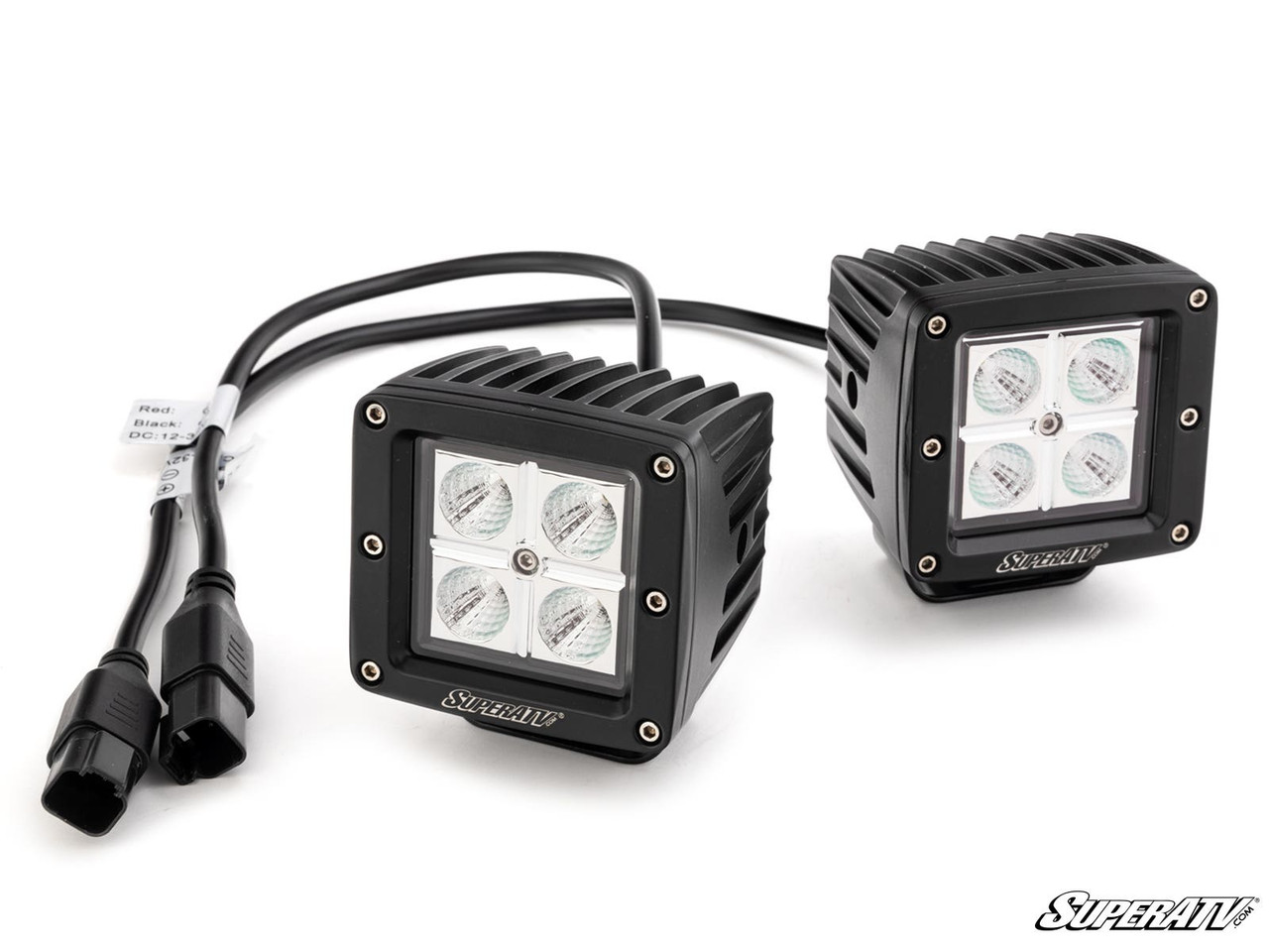 SuperATV Rear-Facing LED Cube Lights for Polaris Ranger