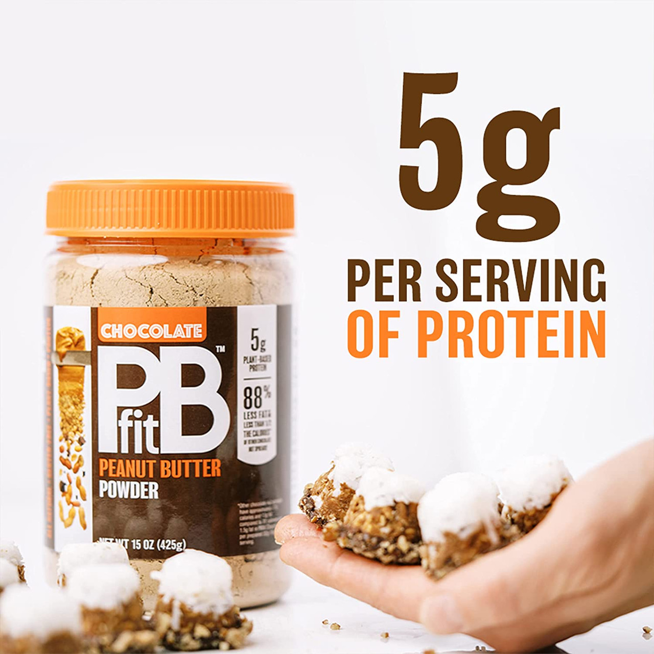 PBFit Chocolate Peanut Butter Powder, 8 Oz., 6 Per Case